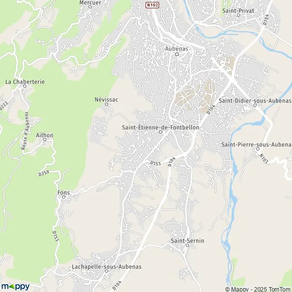 Plan Saint-Étienne-de-Fontbellon : carte de Saint-Étienne-de-Fontbellon ...