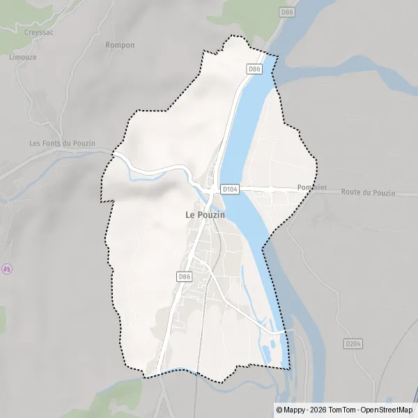 Plan Le Pouzin : carte de Le Pouzin (07250) et infos pratiques