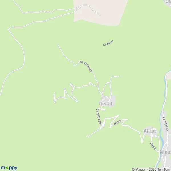 Plan Génat : carte de Génat (09400) et infos pratiques