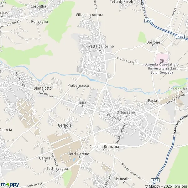 Plan Rivalta di Torino : carte de Rivalta di Torino (10040) et infos ...