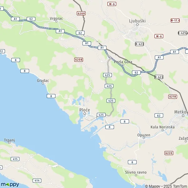 Plan Ploče : carte de Ploče (20340) et infos pratiques