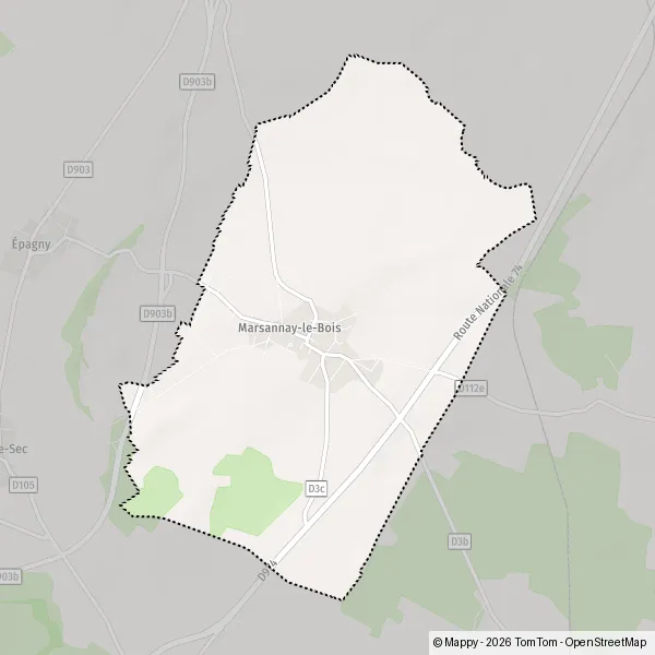 Plan Marsannay-le-Bois : carte de Marsannay-le-Bois (21380) et infos ...