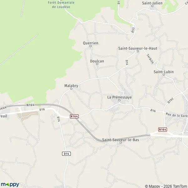 Plan Le Moulin Robert : carte de Le Moulin Robert (22210) et infos ...