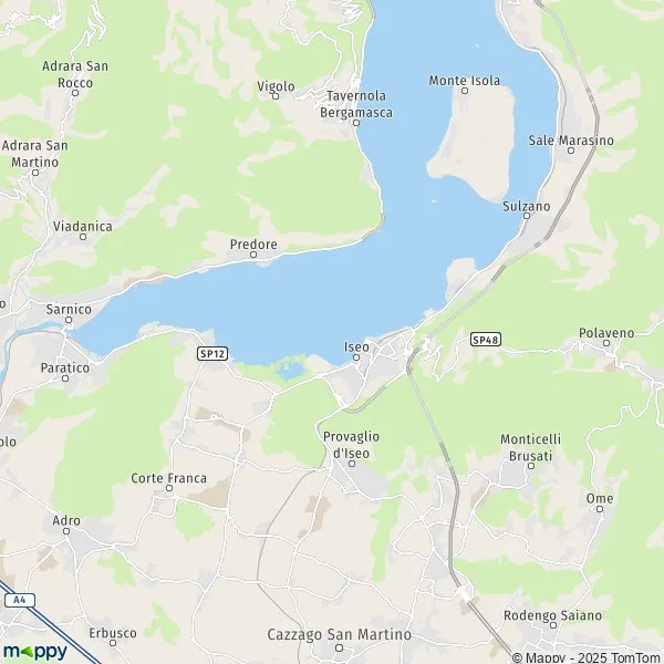 Plan Iseo : carte de Iseo (25049) et infos pratiques