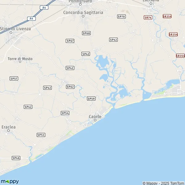 Plan Caorle : carte de Caorle (30021) et infos pratiques