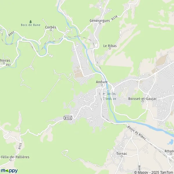 Plan Anduze : carte de Anduze (30140) et infos pratiques