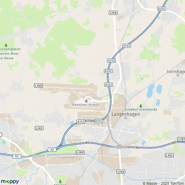 Plan Langenhagen : carte de Langenhagen (30669) et infos pratiques