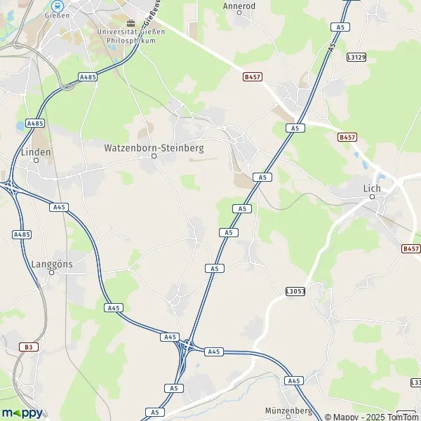 Plan Pohlheim : carte de Pohlheim (35415) et infos pratiques