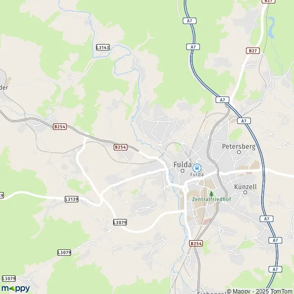 Plan Fulda : carte de Fulda (36037) et infos pratiques