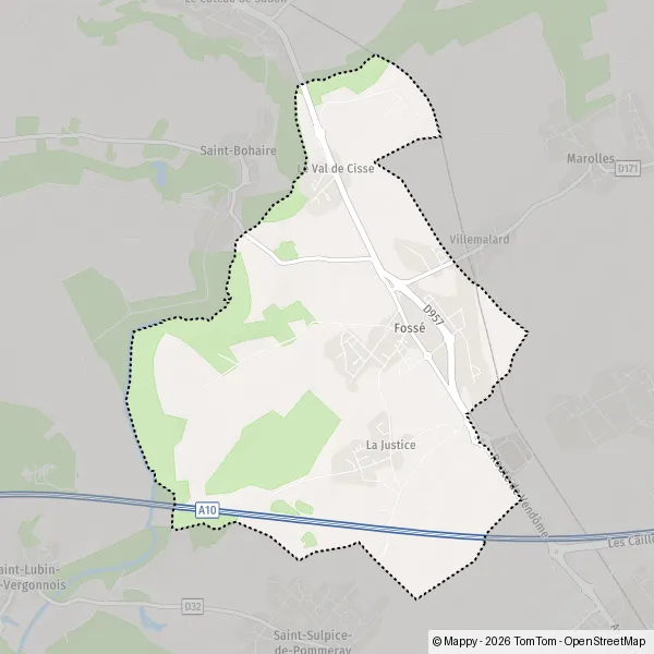 Plan Fossé : carte de Fossé (41330) et infos pratiques