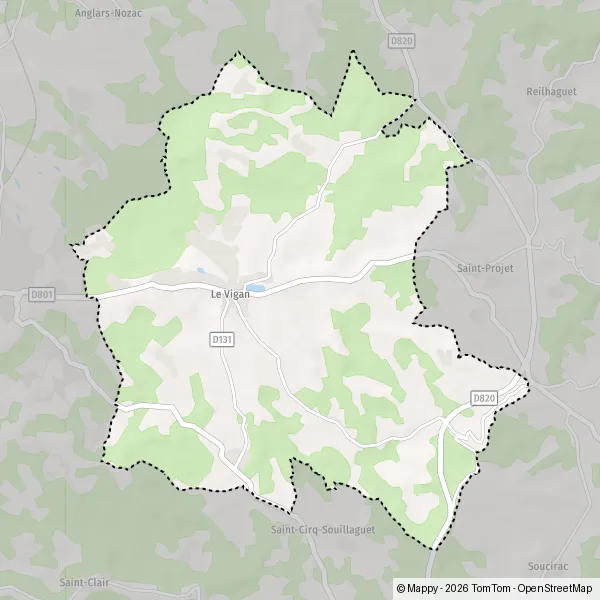 Plan Le Vigan : carte de Le Vigan (46300) et infos pratiques
