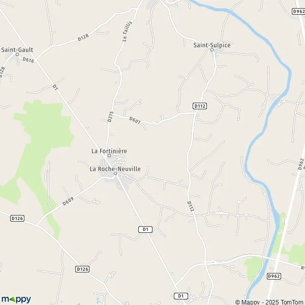 Plan La Roche-Neuville : carte de La Roche-Neuville (53200) et infos ...