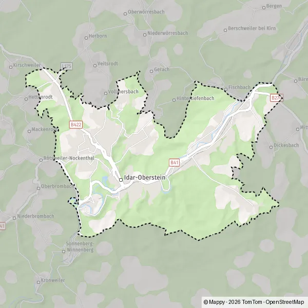Plan Idar-Oberstein : carte de Idar-Oberstein (55743) et infos pratiques