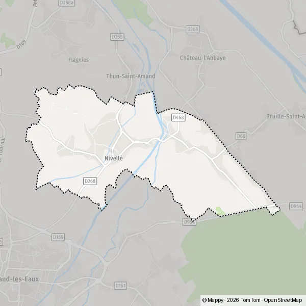 Plan Nivelle : carte de Nivelle (59230) et infos pratiques