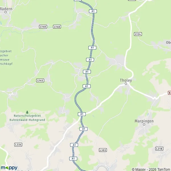 Plan Tholey : carte de Tholey (66636) et infos pratiques