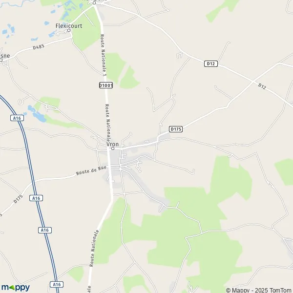 Plan Vron : carte de Vron (80120) et infos pratiques