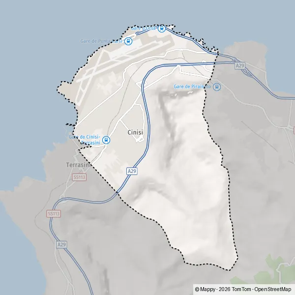 Plan Cinisi : carte de Cinisi (90045) et infos pratiques