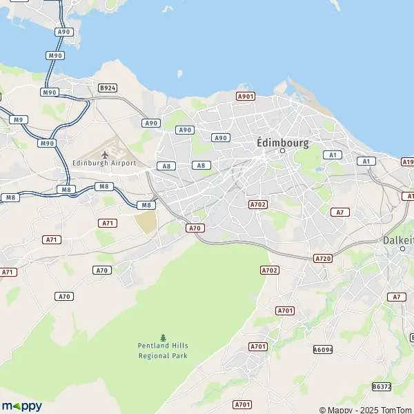 Plan Édimbourg : carte de Édimbourg (EH10 7) et infos pratiques