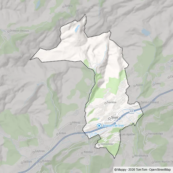 Carte Sion : plan de Sion et infos pratiques - Mappy