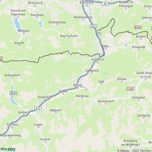 Carte Kufstein : plan de Kufstein et infos pratiques - Mappy