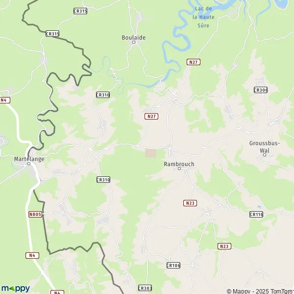 Plan Rambrouch : carte de Rambrouch (L) et infos pratiques