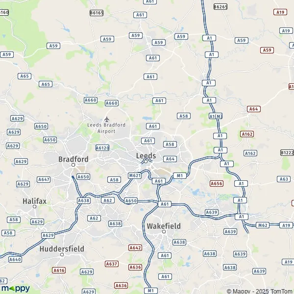 Plan Leeds : carte de Leeds (LS1 1) et infos pratiques