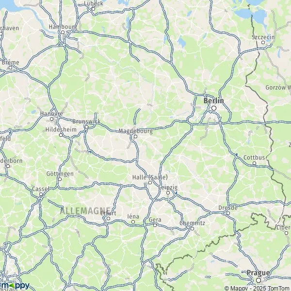 Carte Saxe-Anhalt : plan de Saxe-Anhalt et infos pratiques - Mappy