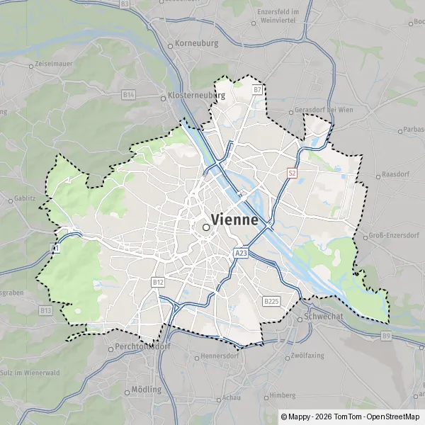 Carte Vienne : plan de Vienne et infos pratiques - Mappy