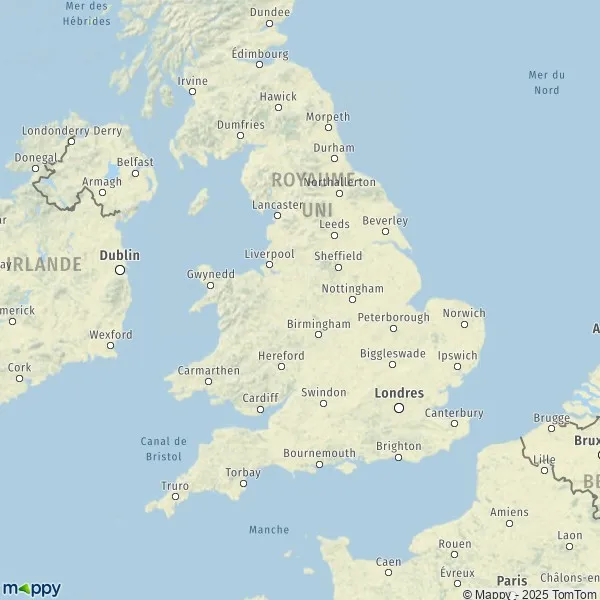 Carte Angleterre : plan de Angleterre et infos pratiques - Mappy