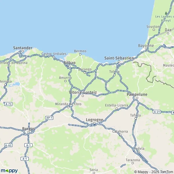 Carte Pays Basque : plan de Pays Basque et infos pratiques - Mappy